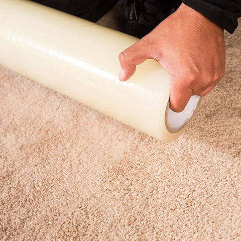 TacBac Carpet Floor Protection Adhesive Film 600mm | DJM Direct